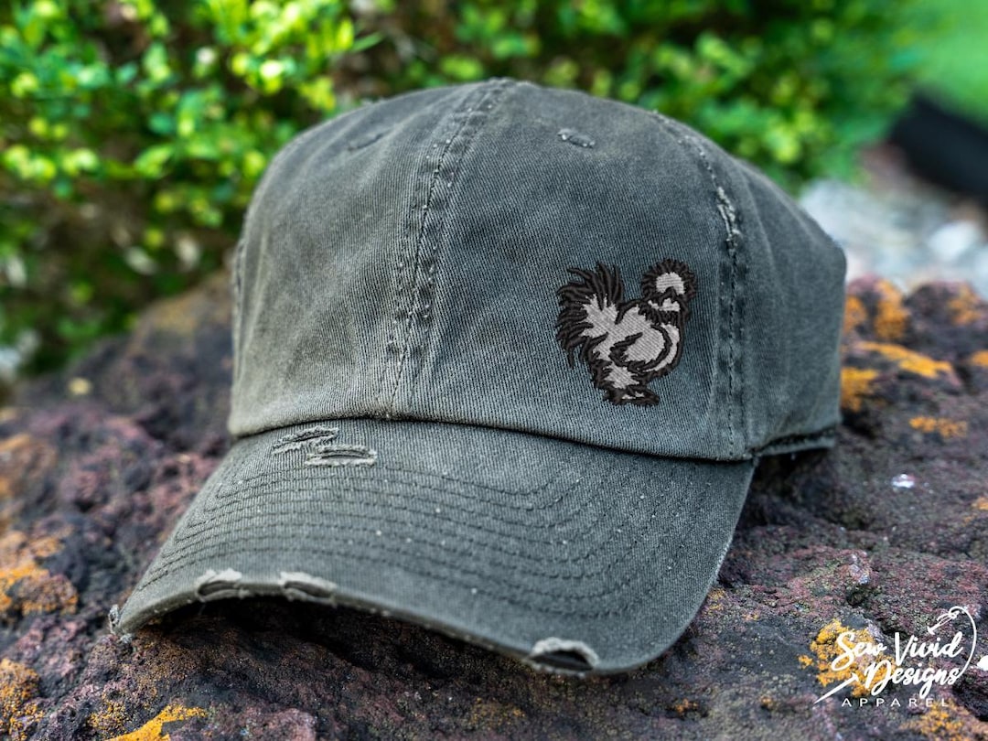 Silkie Chicken Hat | Distressed Baseball Cap OR Ponytail Hat | Silkie ...