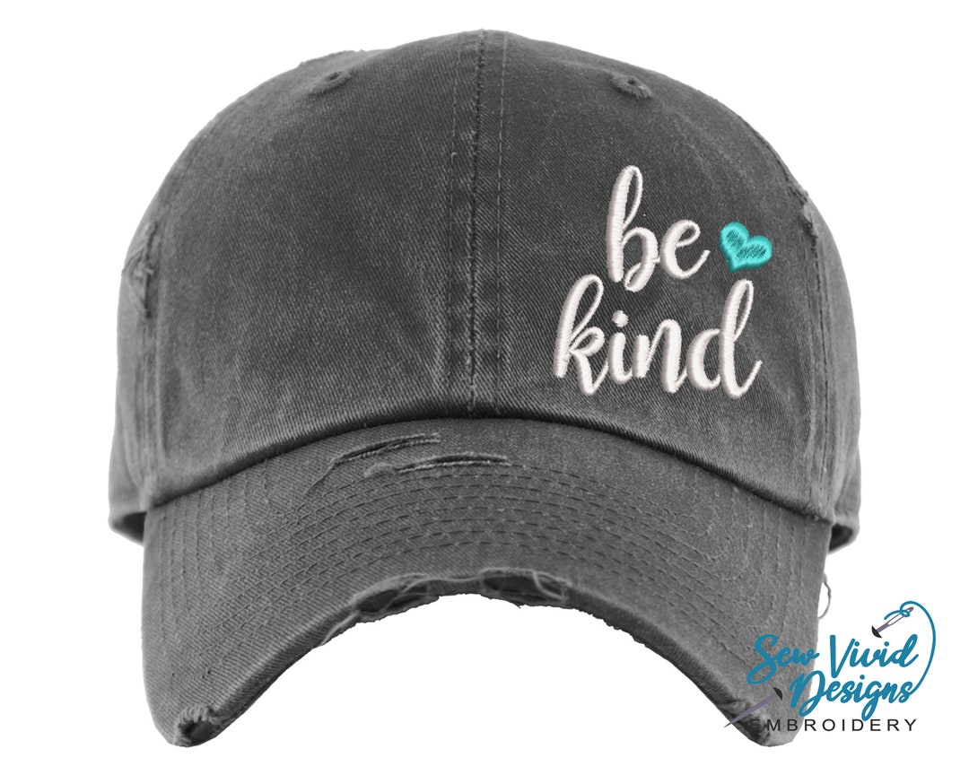 Be Kind Hat Vintage Baseball Cap OR Ponytail Hat Choose Kindness ...