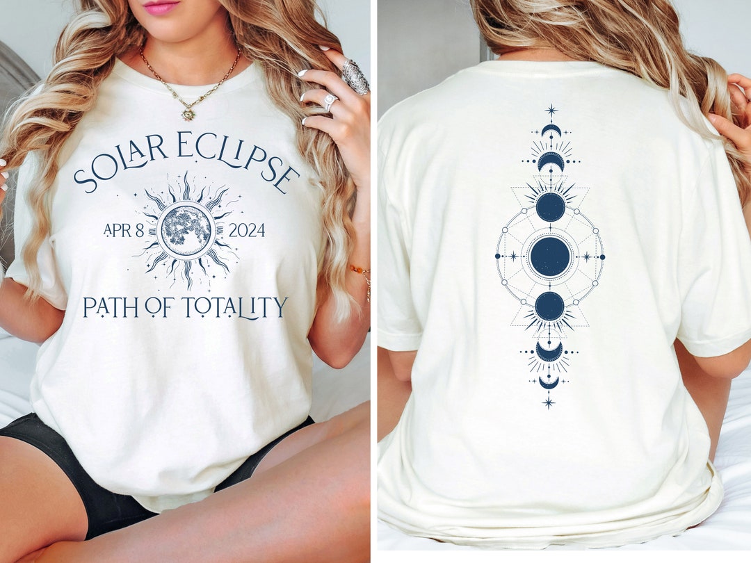 Solar Eclipse 2024 | Unisex T Shirt | Path of Totality | Total Solar ...