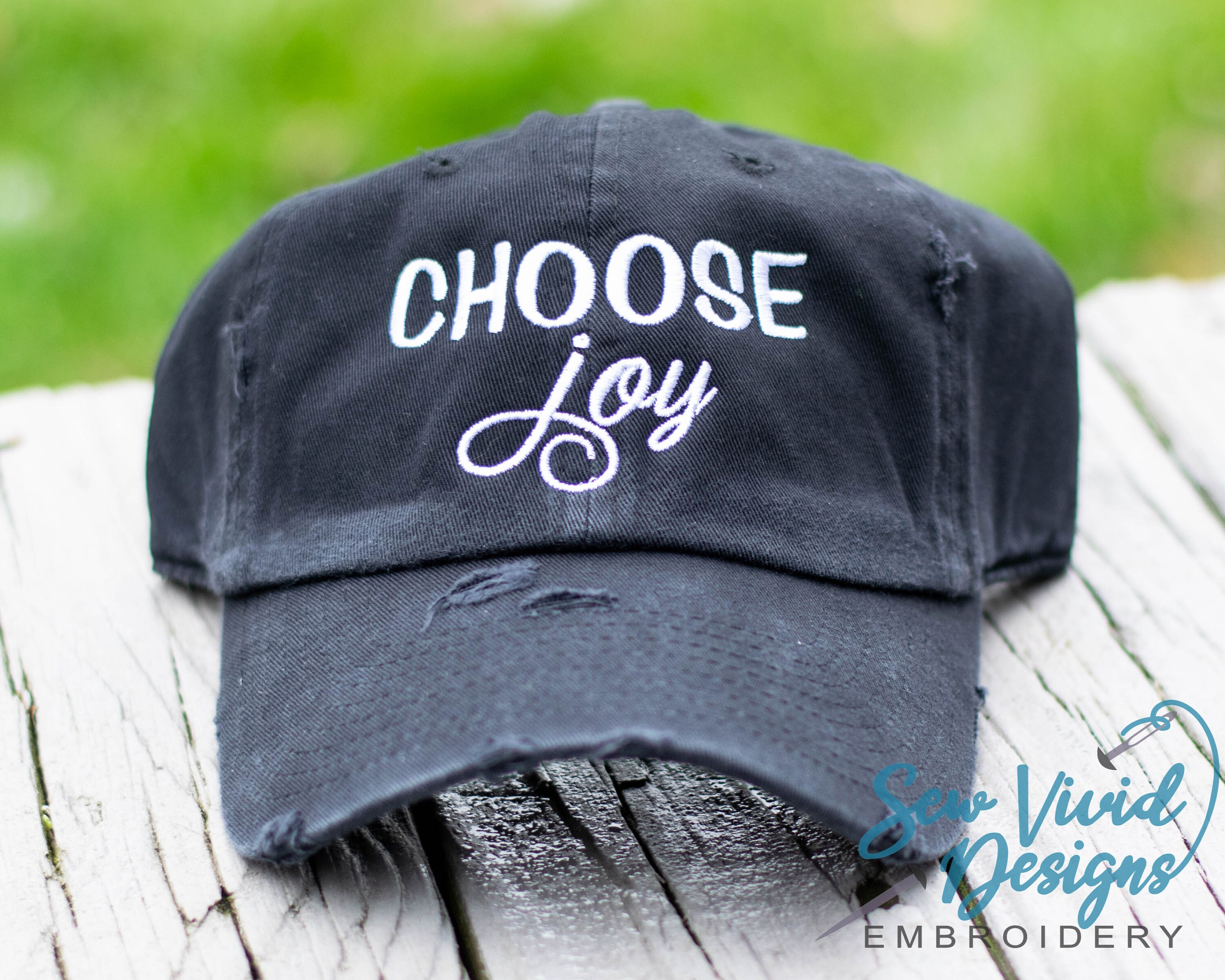 Choose Joy Hat Vintage Baseball Cap OR Ponytail Hat Choose - Etsy