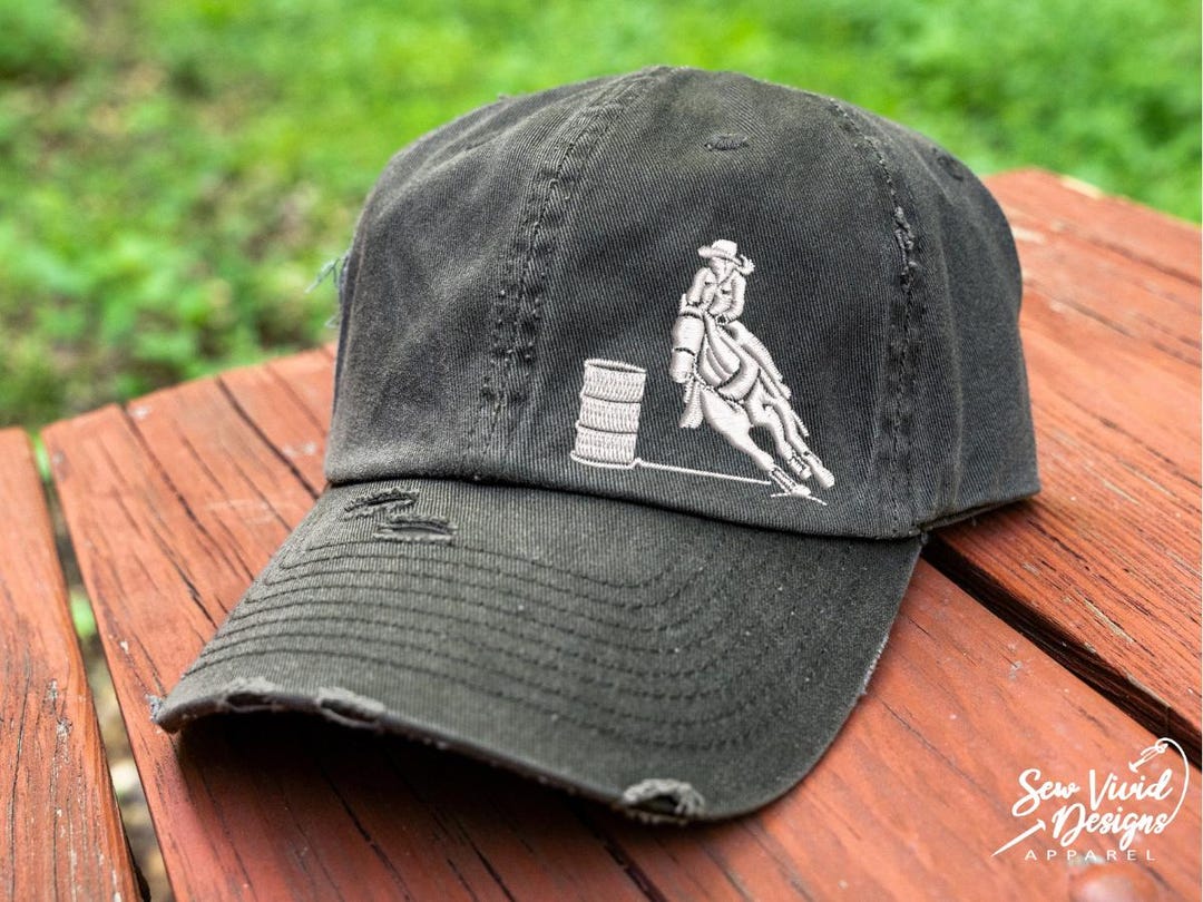 Barrel Racing Baseball Cap, High Ponytail Cap Options Available- Messy ...