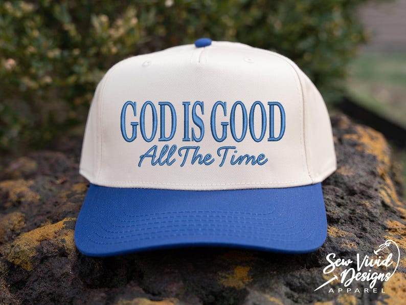 God is Good All the Time Hat | 5 Panel Two Tone Hat | Snapback Trendy ...