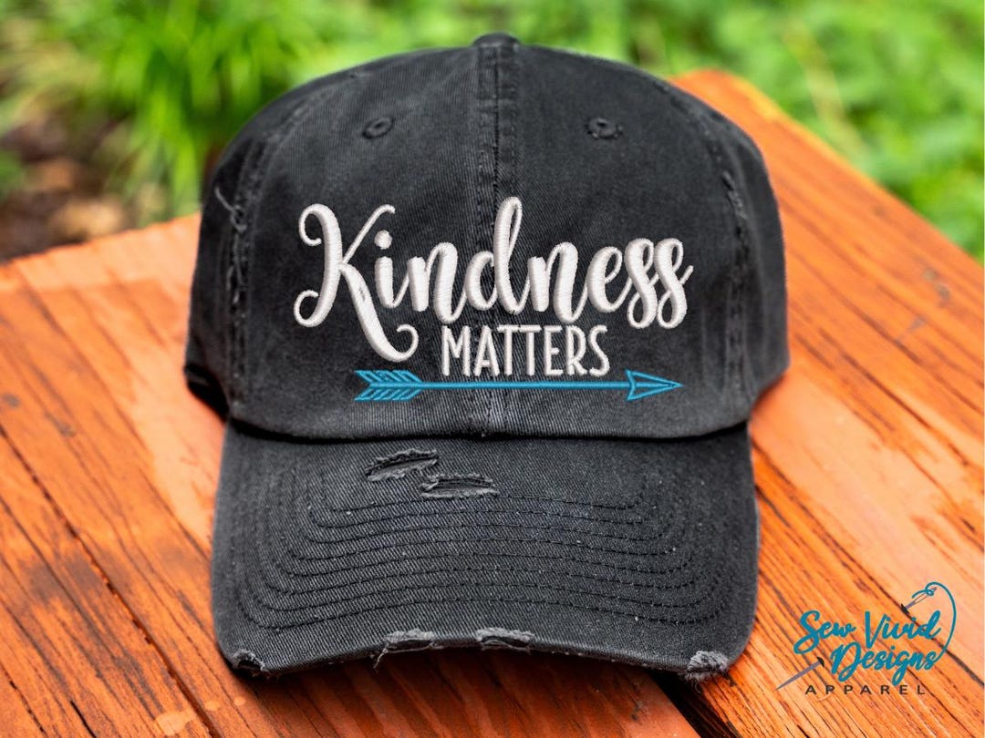 Kindness Matters Hat W/ Arrow | Vintage Baseball Cap OR Ponytail Hat ...