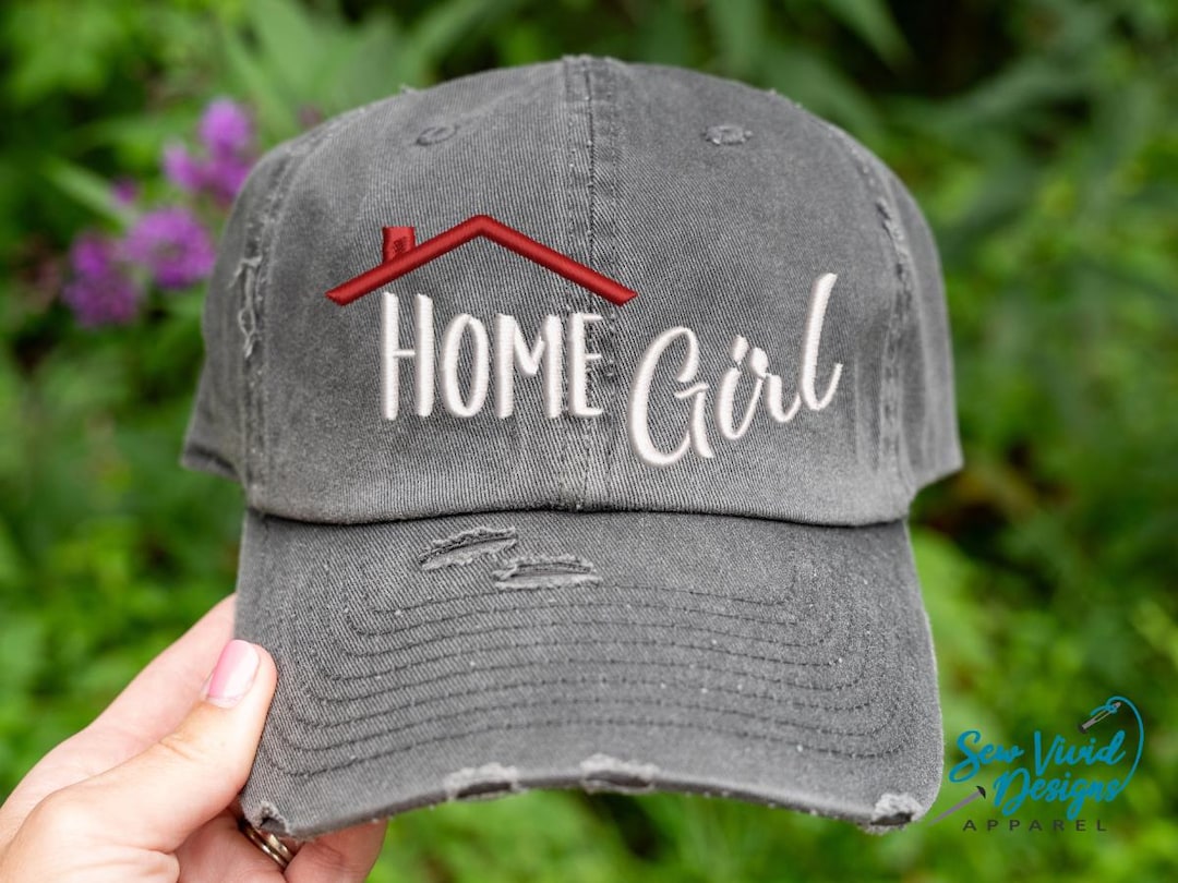 Home Girl Hat | Distressed Baseball Cap OR Ponytail Hat | Realty | Real ...