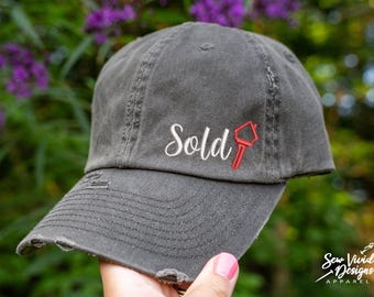 Home Girl Hat | Distressed Baseball Cap OR Ponytail Hat | Realty | Real ...