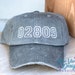 Custom Area Code Hat -| Custom Zip Code Baseball Cap | Ponytail OR ...