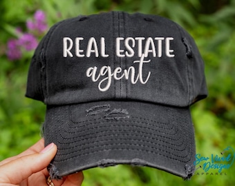 Home Girl Hat | Distressed Baseball Cap OR Ponytail Hat | Realty | Real ...