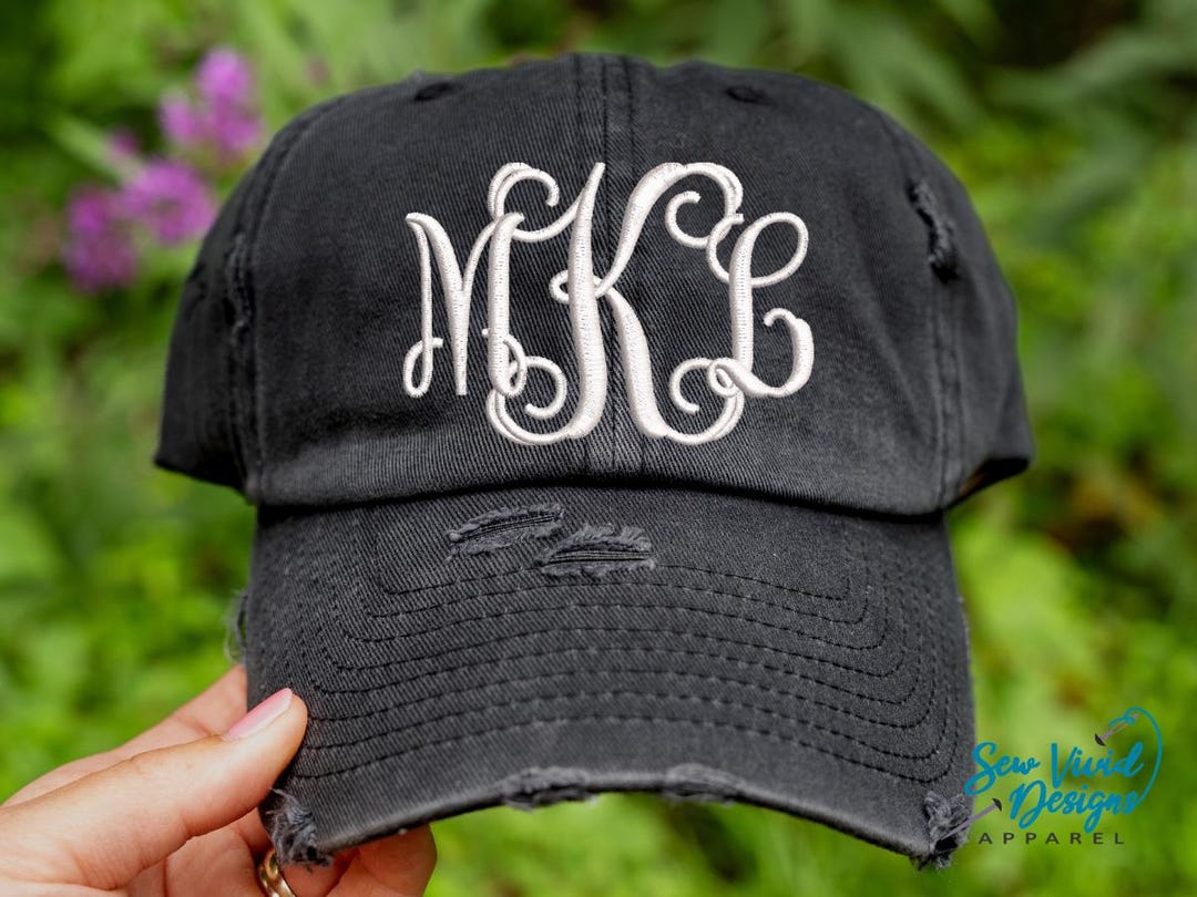 Monogram Hat | Monogrammed Hat | Personalized Hat | Ladies Monogram Hat ...