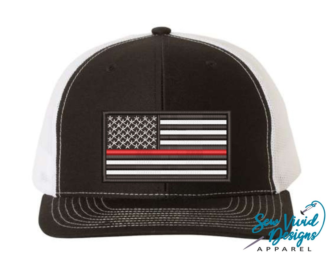 Thin Red Line Firefighter Hat | Richardson 112 | Firefighter Flag Hat ...
