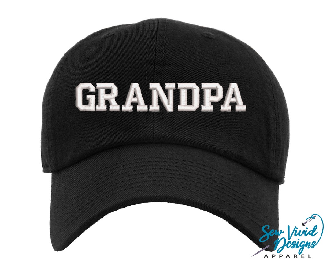 Grandpa Hat or Custom NAME | Custom Embroidered Classic Baseball Cap ...