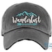 Wanderlust Hat Distressed Baseball Cap OR Ponytail Hat - Etsy
