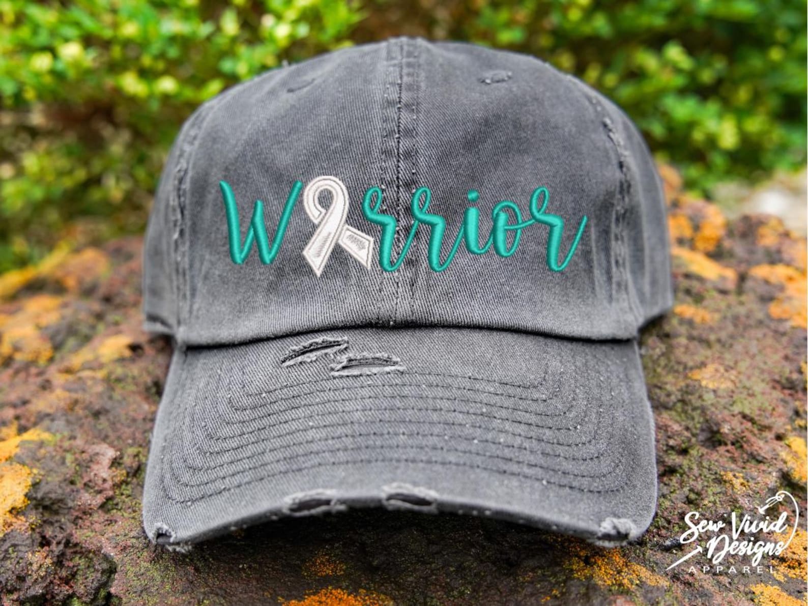 Lung Cancer Warrior Hat - Customize Your Ribbon & Text Color, Fight ...