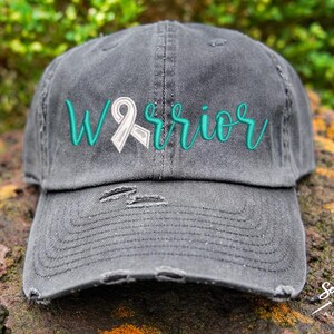 Lung Cancer Warrior Hat - Customize Your Ribbon & Text Color, Fight ...
