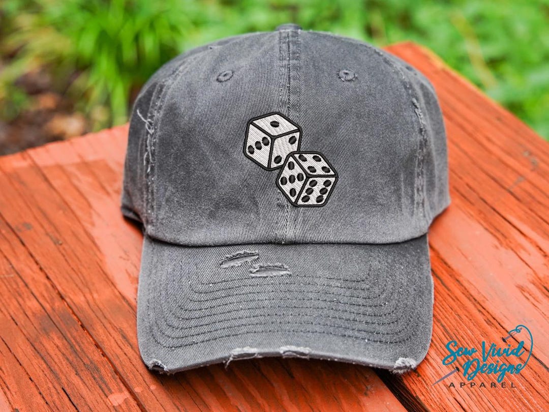 Dice Hat | Distressed Baseball Cap OR Ponytail Hat | Board Game Hat - Etsy