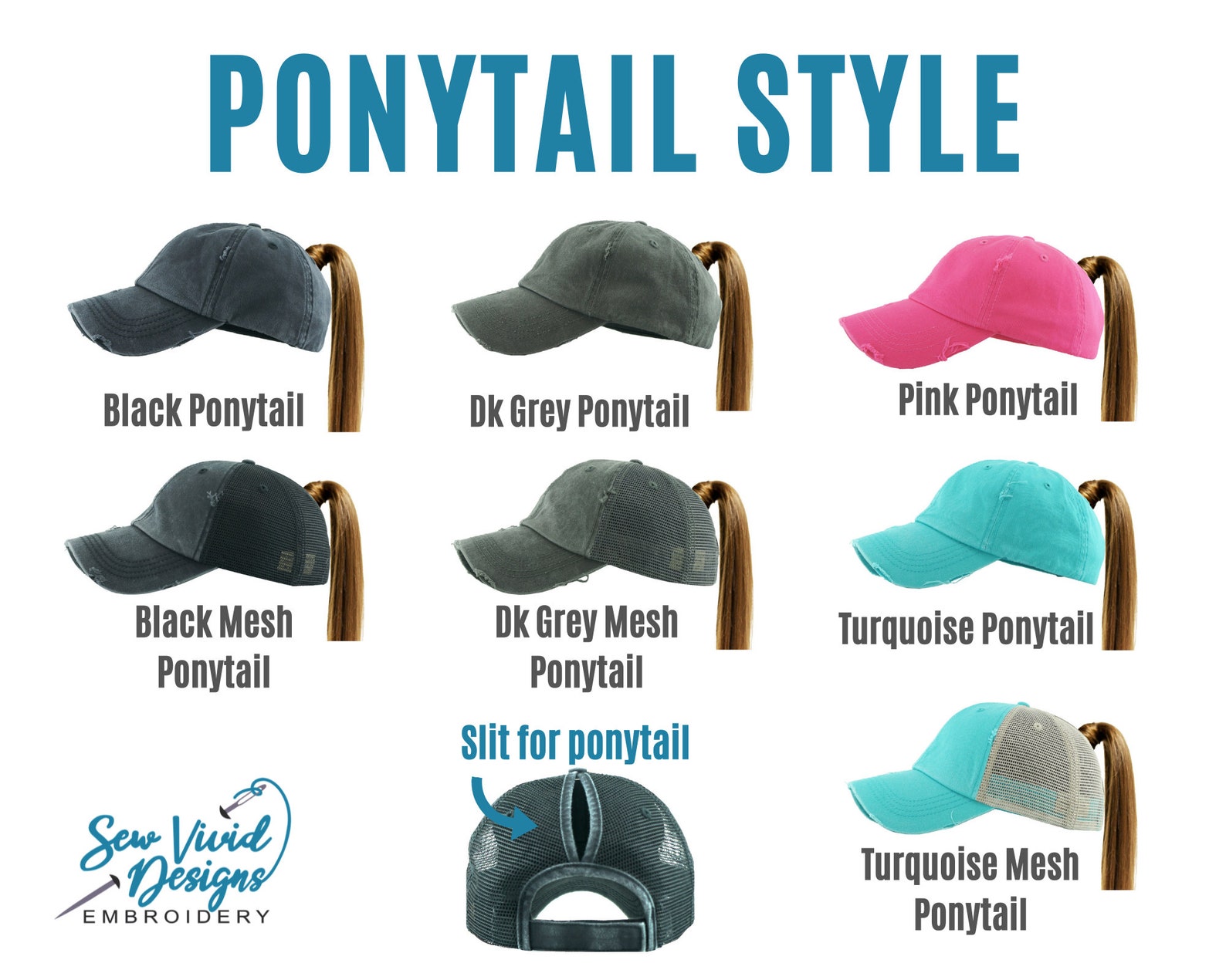 Mimi Hat Distressed Baseball Cap OR Ponytail Hat Customize - Etsy