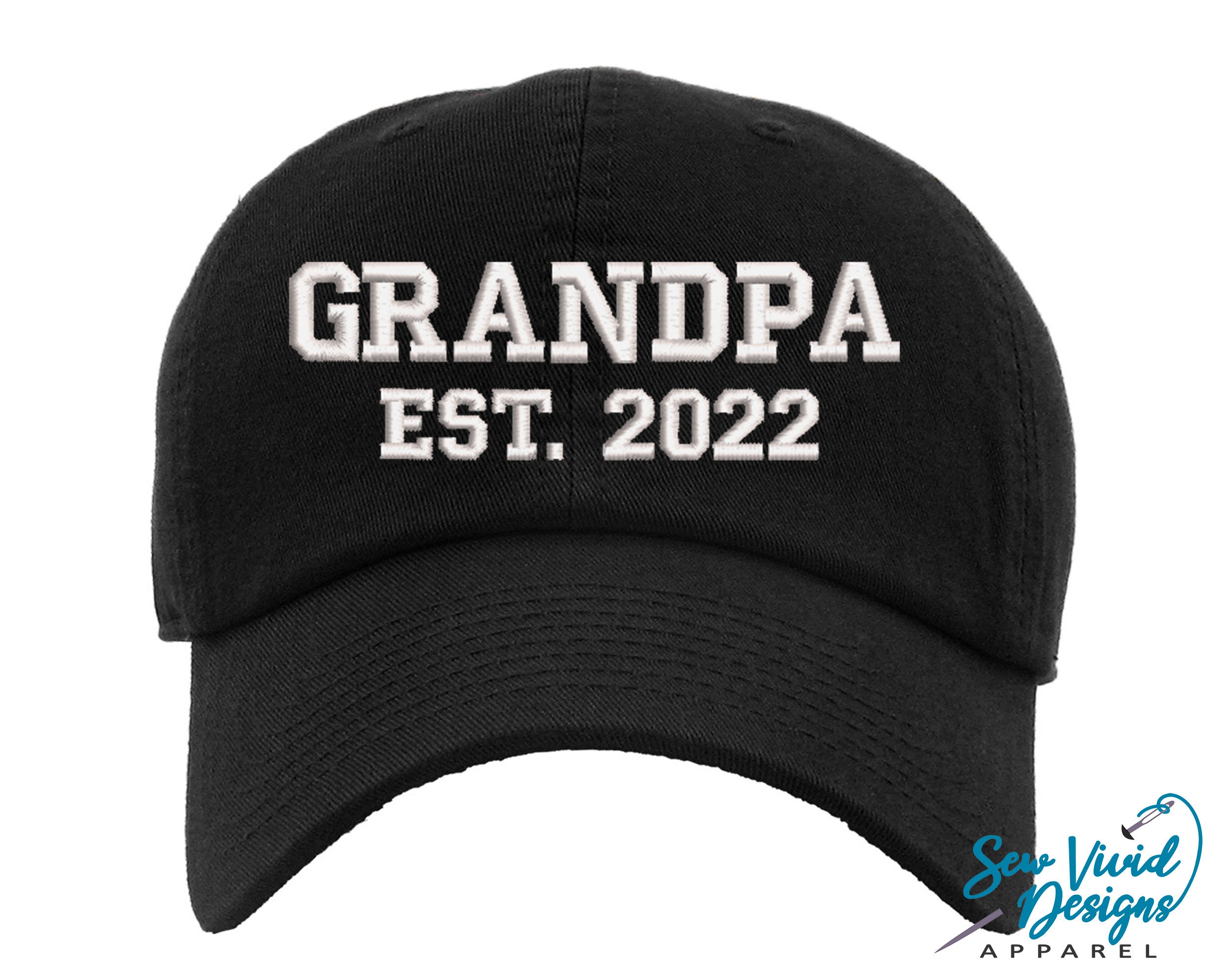 Grandpa Est. Hat Custom Embroidered Classic Baseball Cap | Etsy