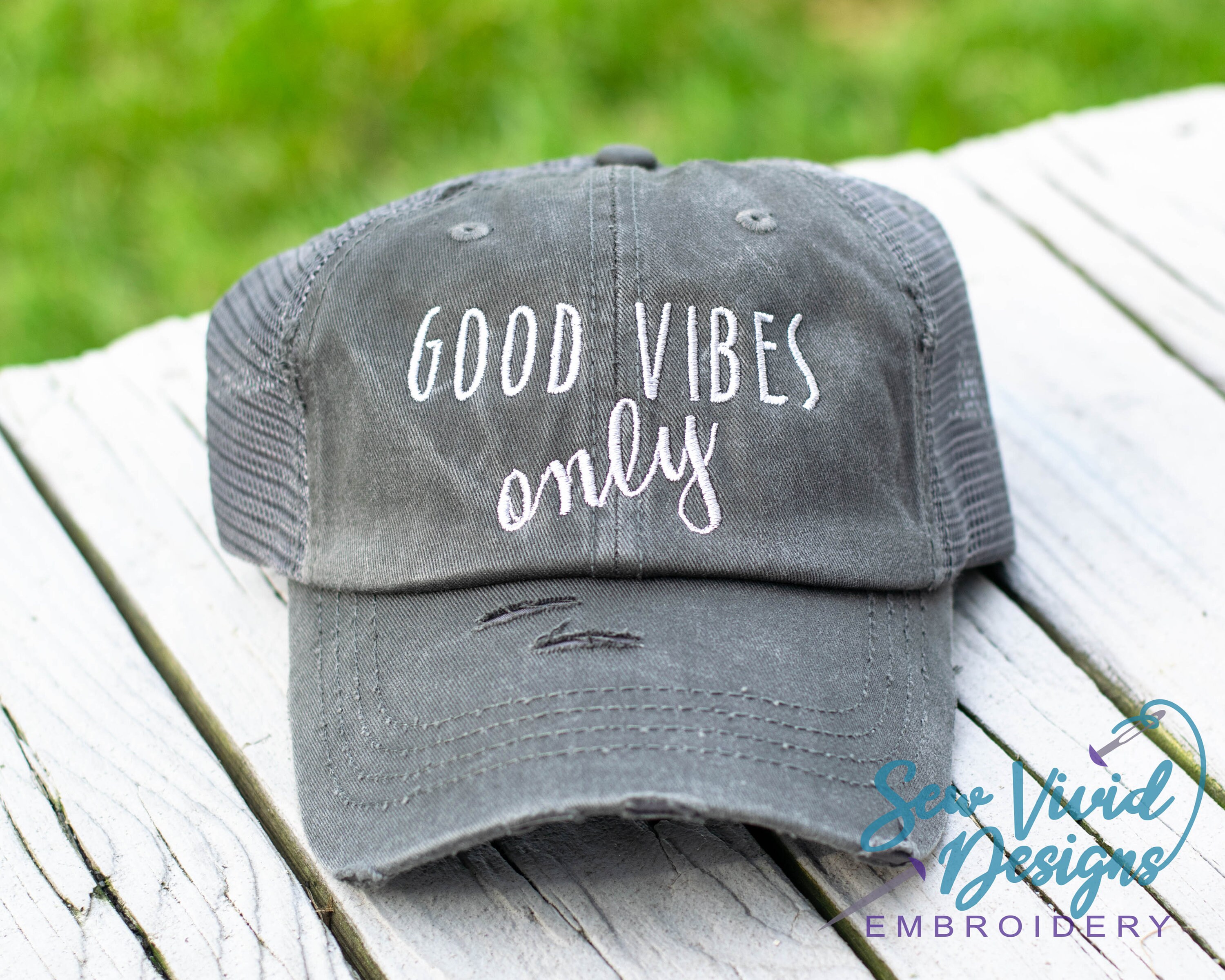 Good Vibes Only Hat | Inspirational | Positive Vibes | Summer Hat ...