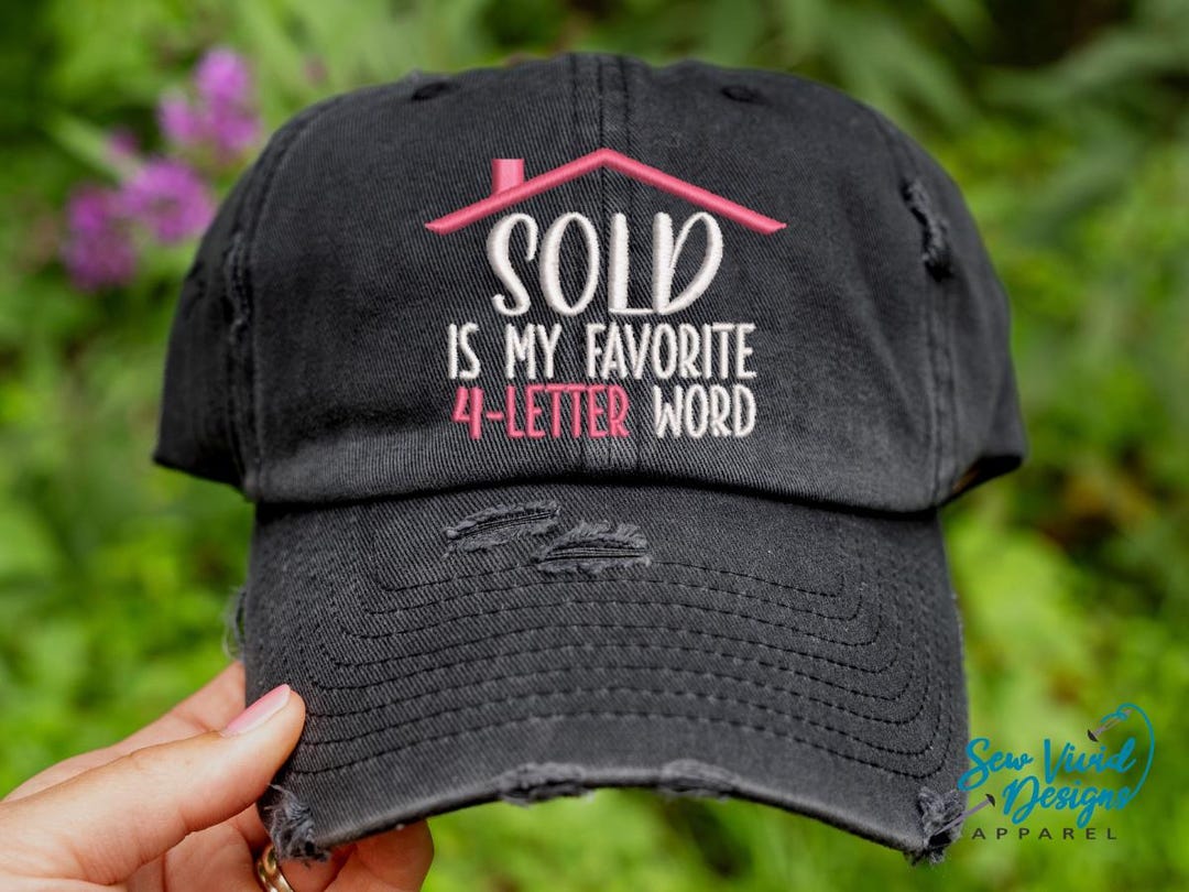 SOLD is My Favorite 4-letter Word Hat | Distressed Baseball Cap OR ...