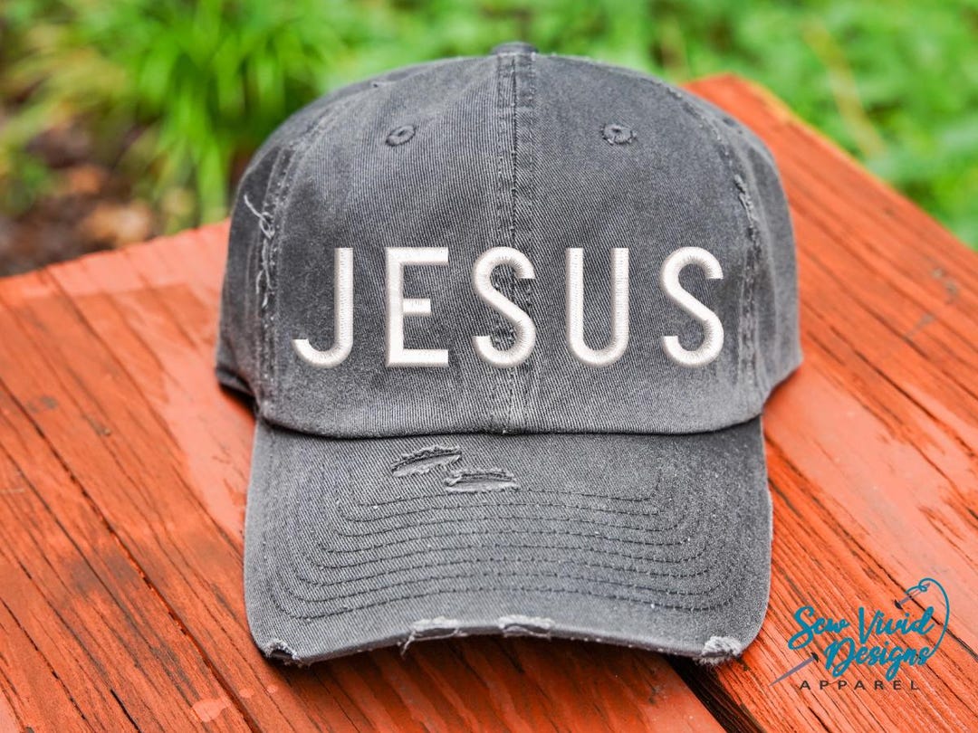 Jesus Hat, Custom Trucker Hat for Women, Distressed Baseball Cap, Jesus ...