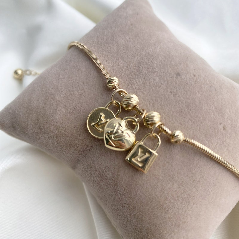 Gold Charm Bracelet - Etsy