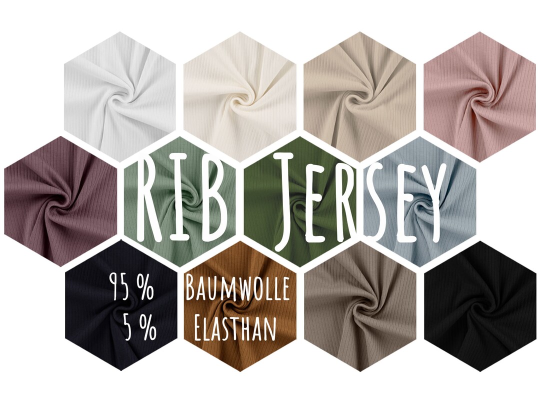 0.5 M Rib Jersey Wide Rib Large Rib Jersey Wide Jersey Fabric Wide Ribs ...