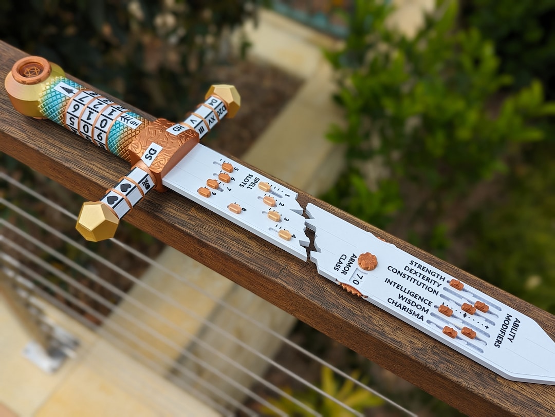 Dnd Character Stat Tracker Sword Extension (only) - Etsy