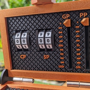 Dnd Currency Tracker Adventurer Chest With Dice Jail + Secret ...