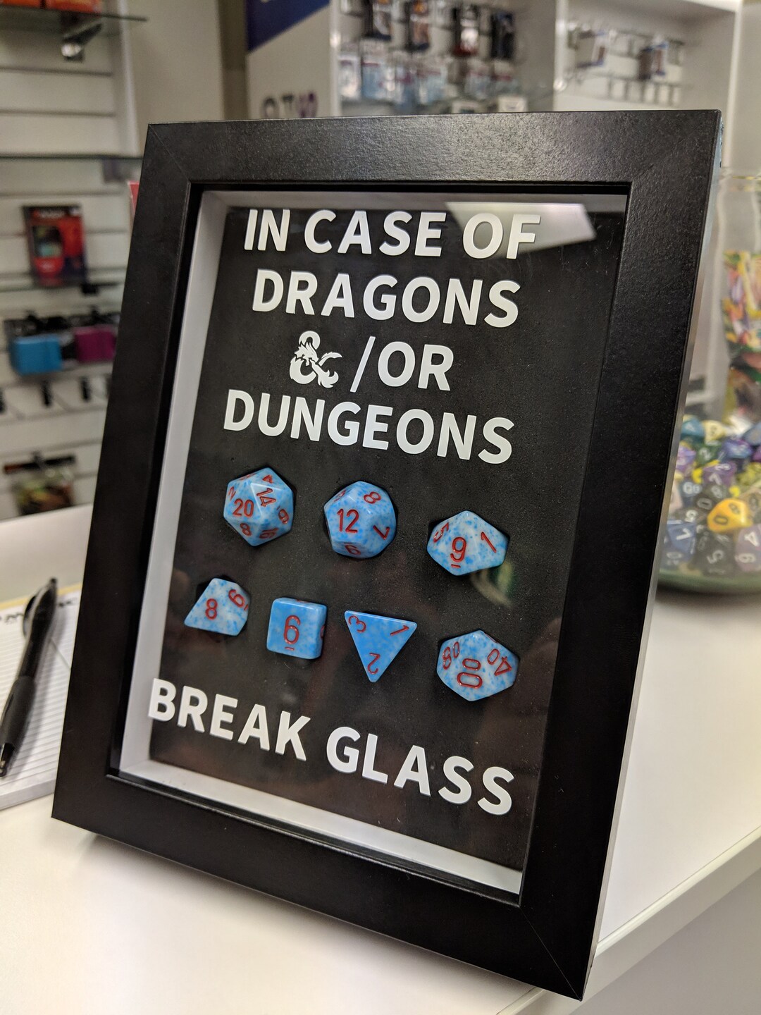 Emergency Dnd Dice Frame - Etsy