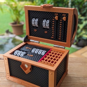 Dnd Currency Tracker Adventurer Chest With Dice Jail + Secret ...