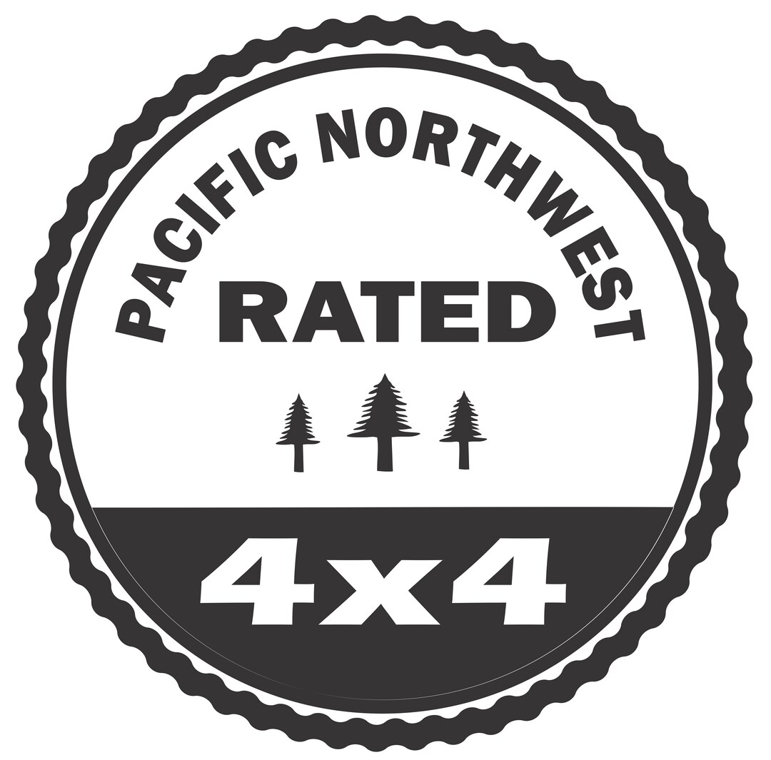 Pacific Northwest Rated 4X4 Decal Sticker Car Window - Etsy