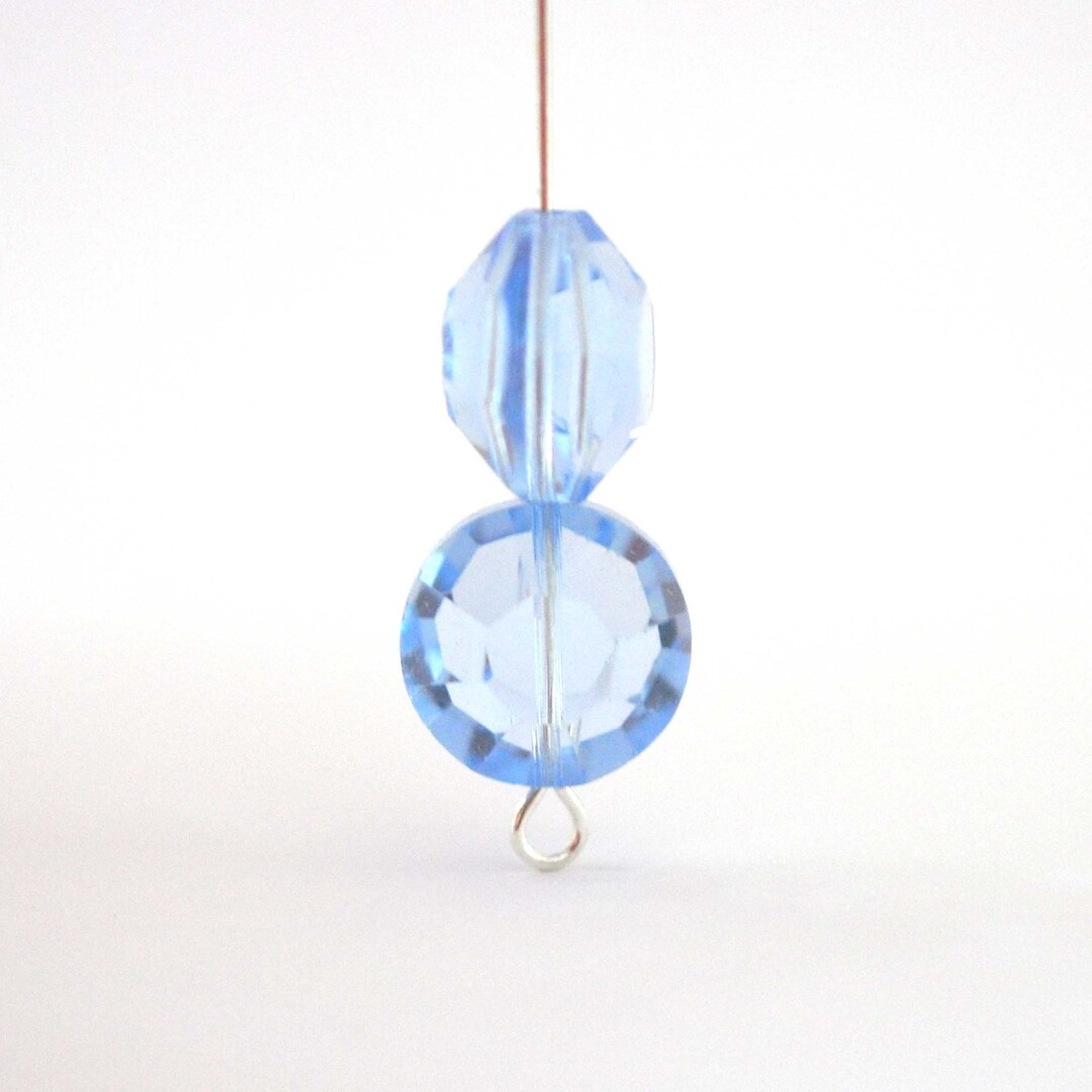 Light Sapphire 12MM Pill Bead Austrian Crystal Article 5100 Vintage ...