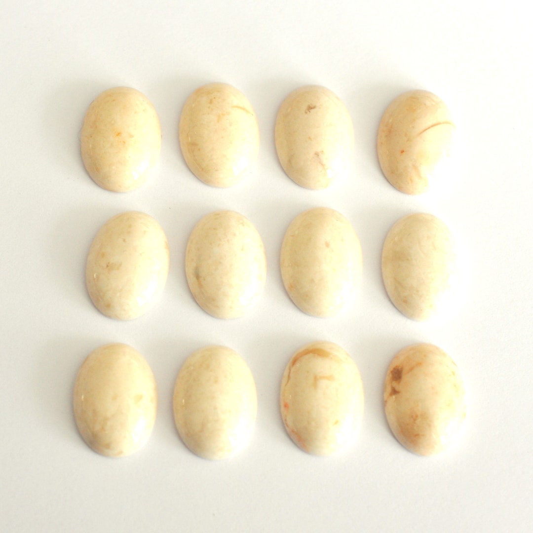Riverstone 18x13mm Oval Genuine Natural Calibrated Cabochons, 6 Pieces ...