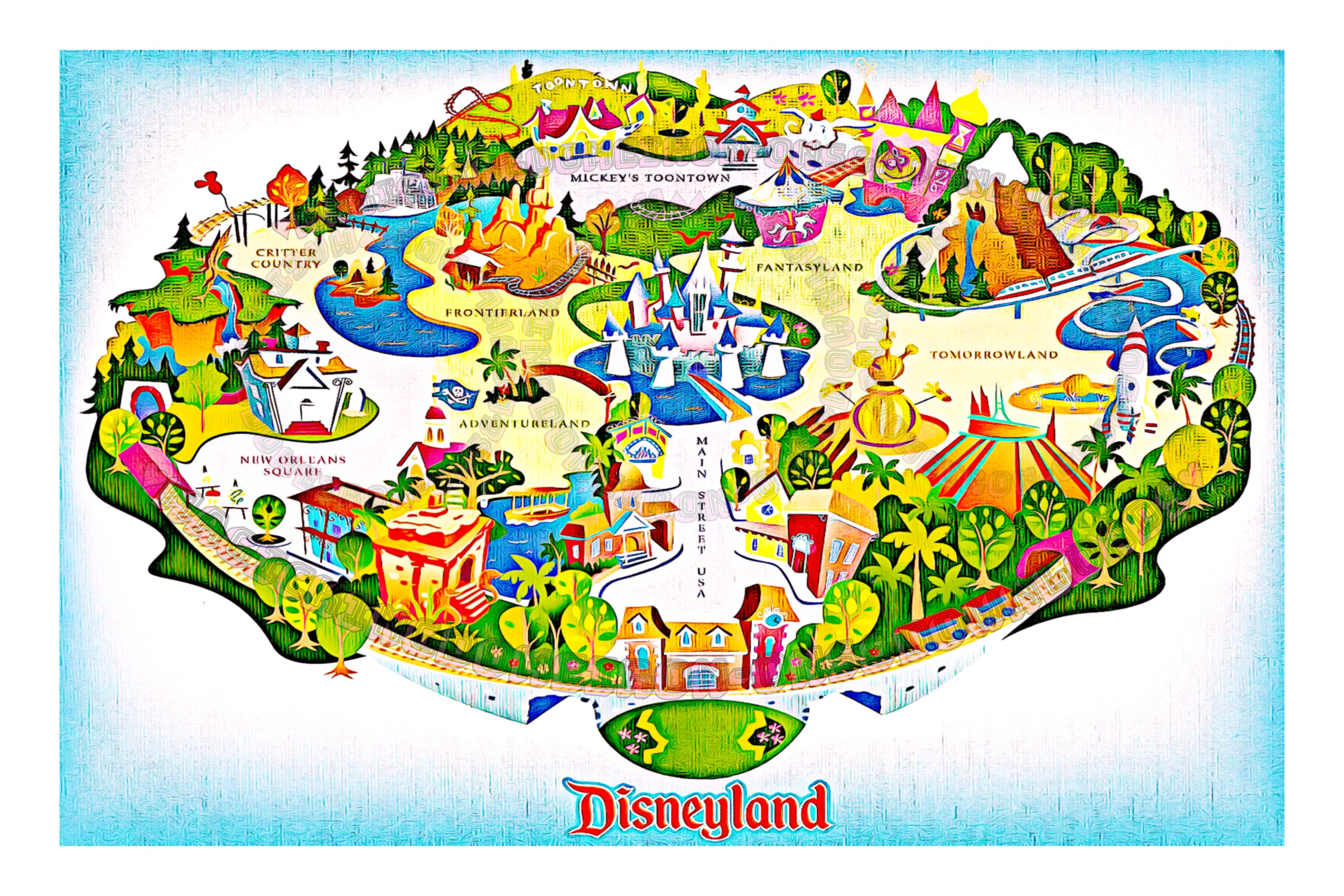 Disneyland 2024 Map