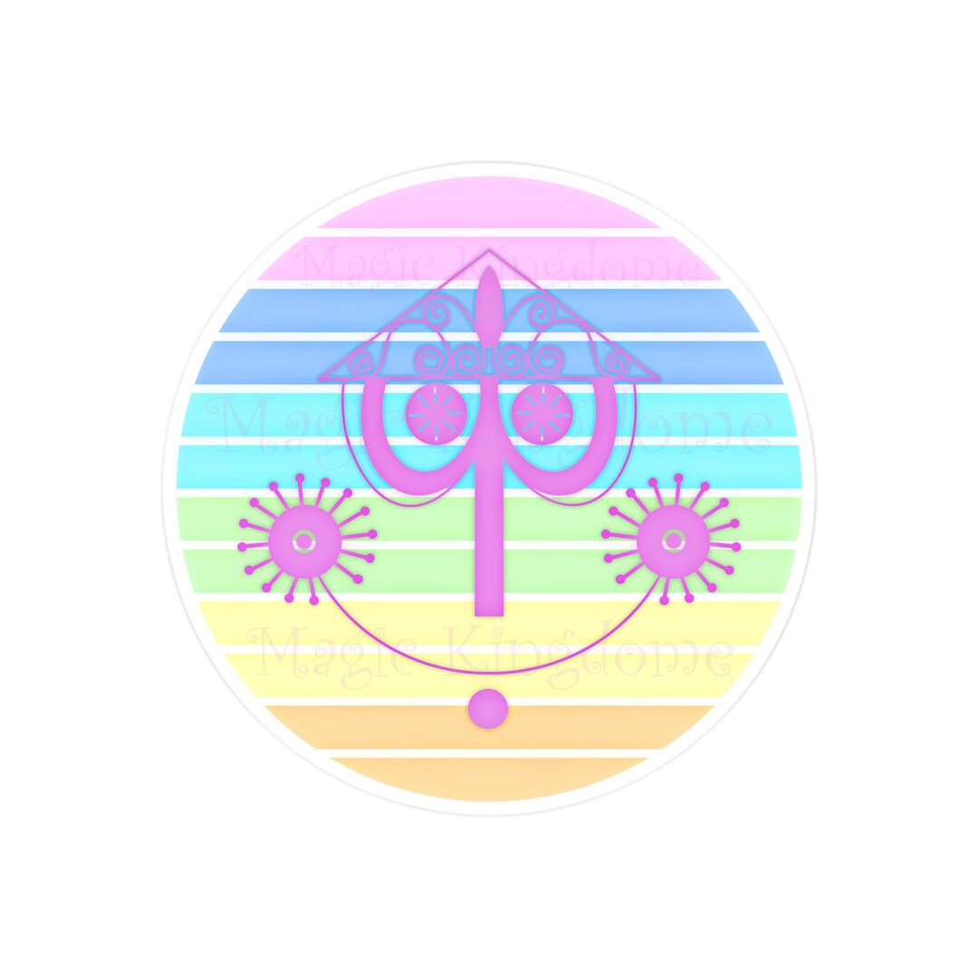 Pastel Rainbow Clock Face PNG - It's A Small World Digital Download - Etsy