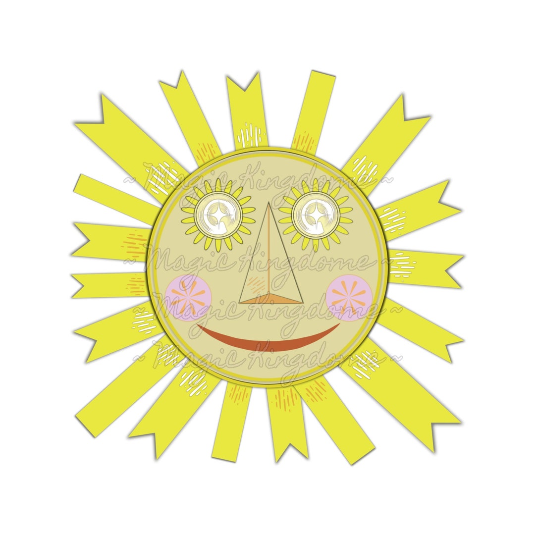 Its a Small World Sun Face! TRANSPARENT and SOLID DIY Instant Download ...