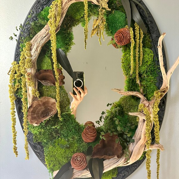 Moss Mirror - Etsy