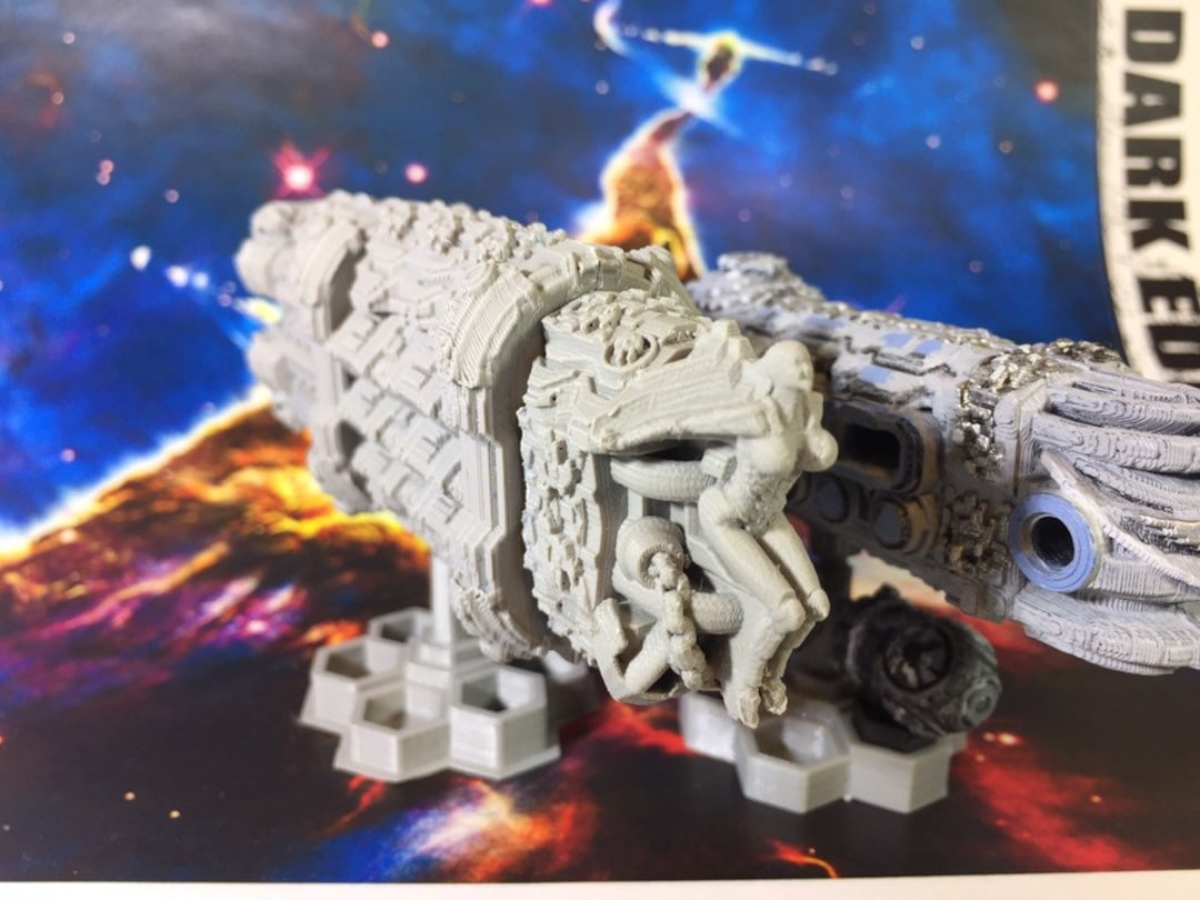 Theia Citadel, Deep Space Liner, Miniature Spaceship, 3D Printed ...