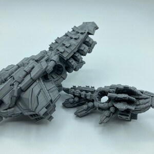 Helghast Starships (2 Ships!) RPG Starship, Cruiser, Miniature ...