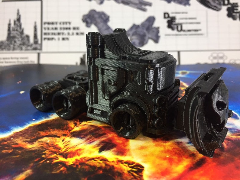 Big Rig Tractor With Ram Toy Truck Monster Truck Toy Truck | Etsy