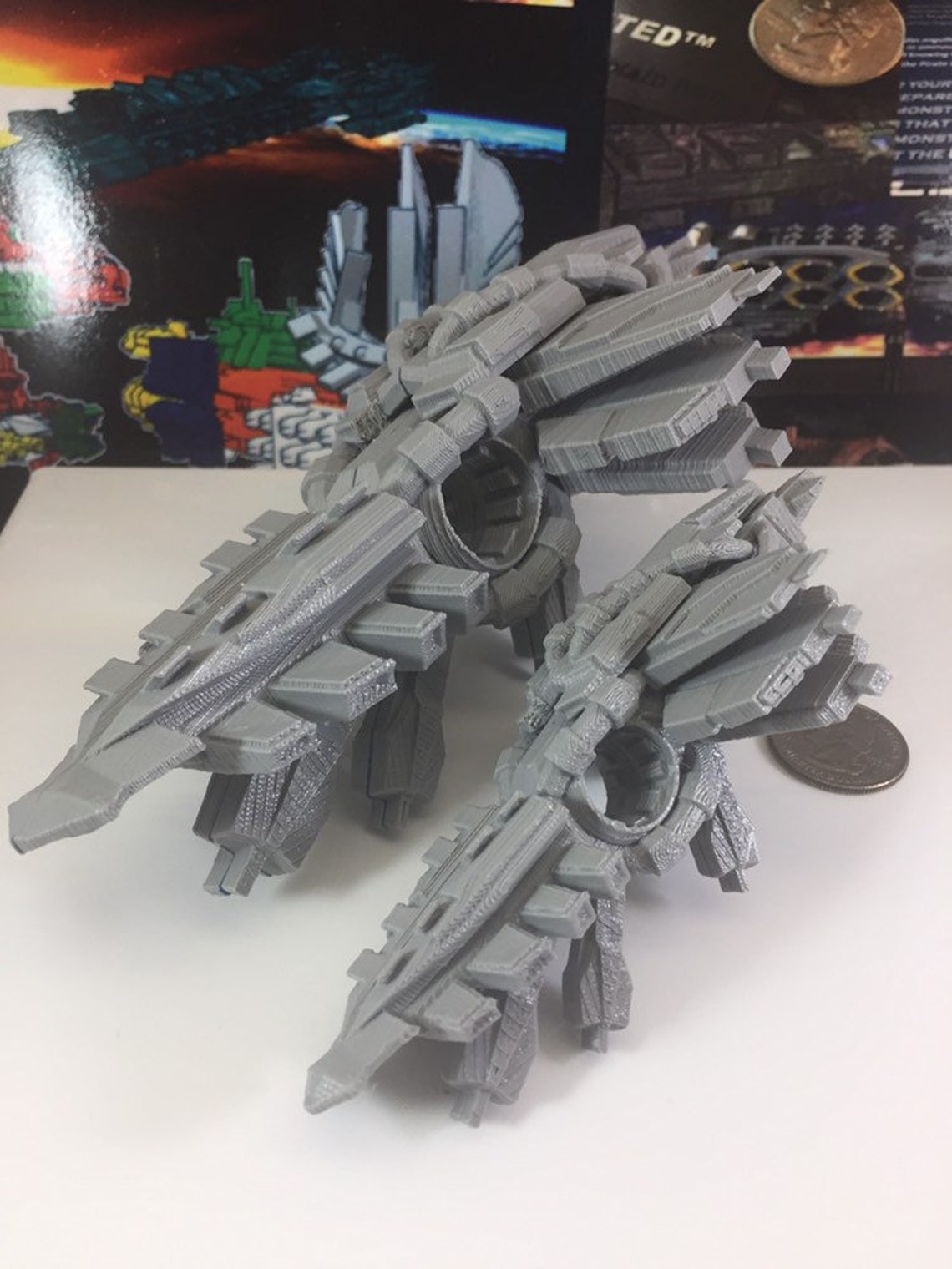 Helghast Starships 2 Ships RPG Starship Cruiser Miniature - Etsy