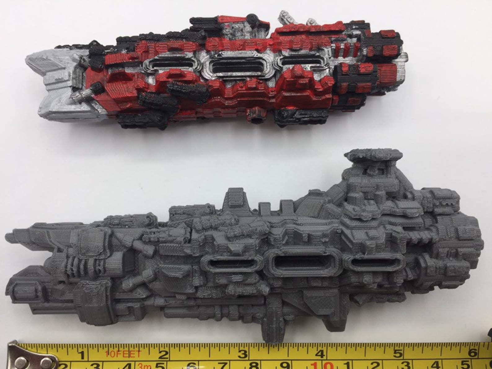 Fleet Battleship Miniature and Base Miniature Spaceship 3D - Etsy