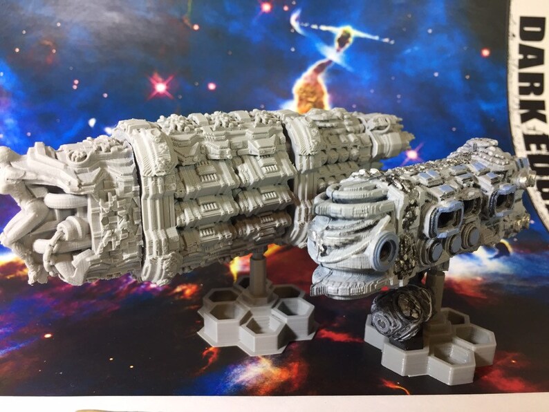 Theia Citadel Deep Space Liner Miniature Spaceship 3D - Etsy