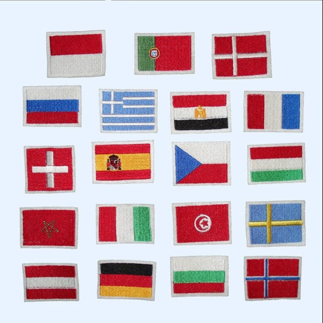 Flags Embroidered Patches/applications - Etsy