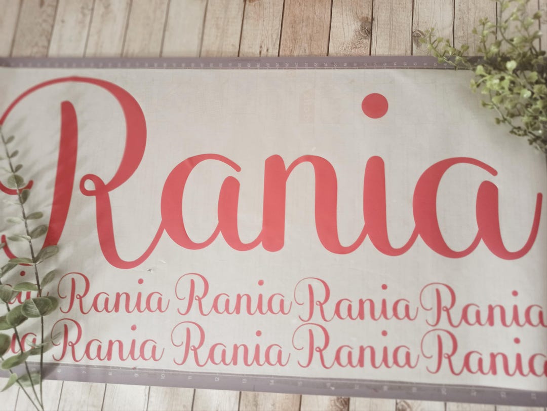 Vinyl Names Decorative Names Child Names Pink Large, Suitable for ...