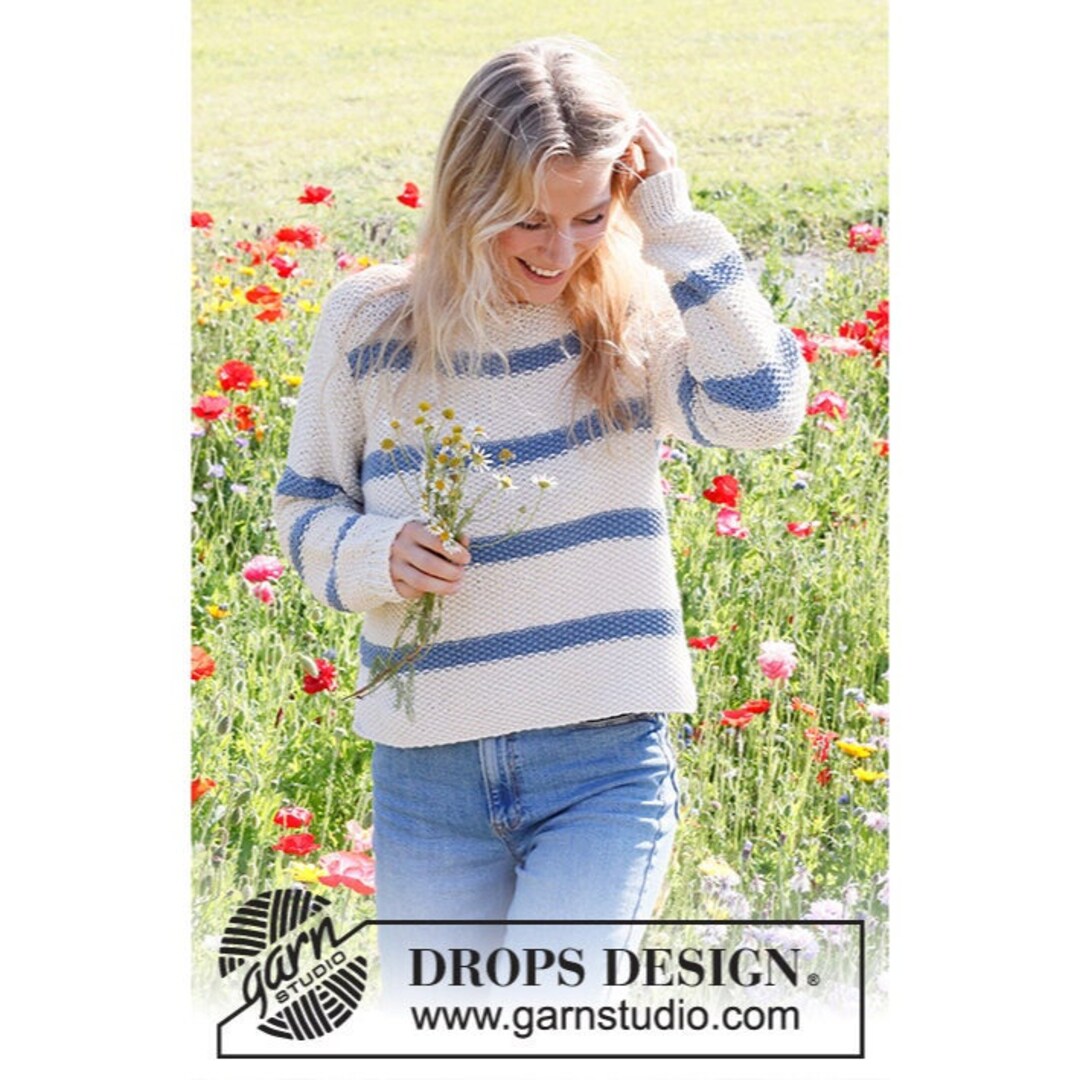 Spring Summer Hand Knitted Women's Striped Jumper in - Etsy