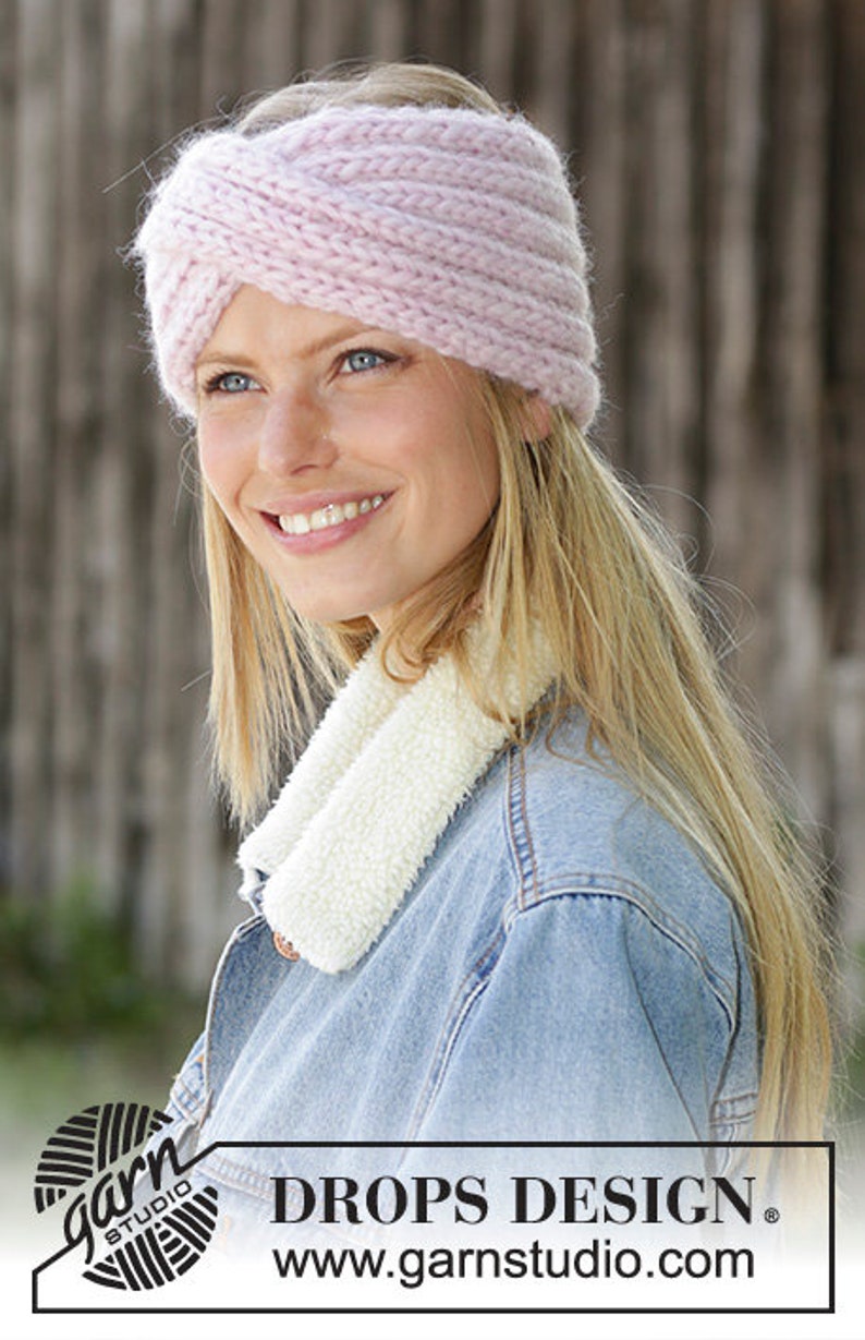 Hand Knitted Women's Head Band Wool Head Band Cozy Wool - Etsy