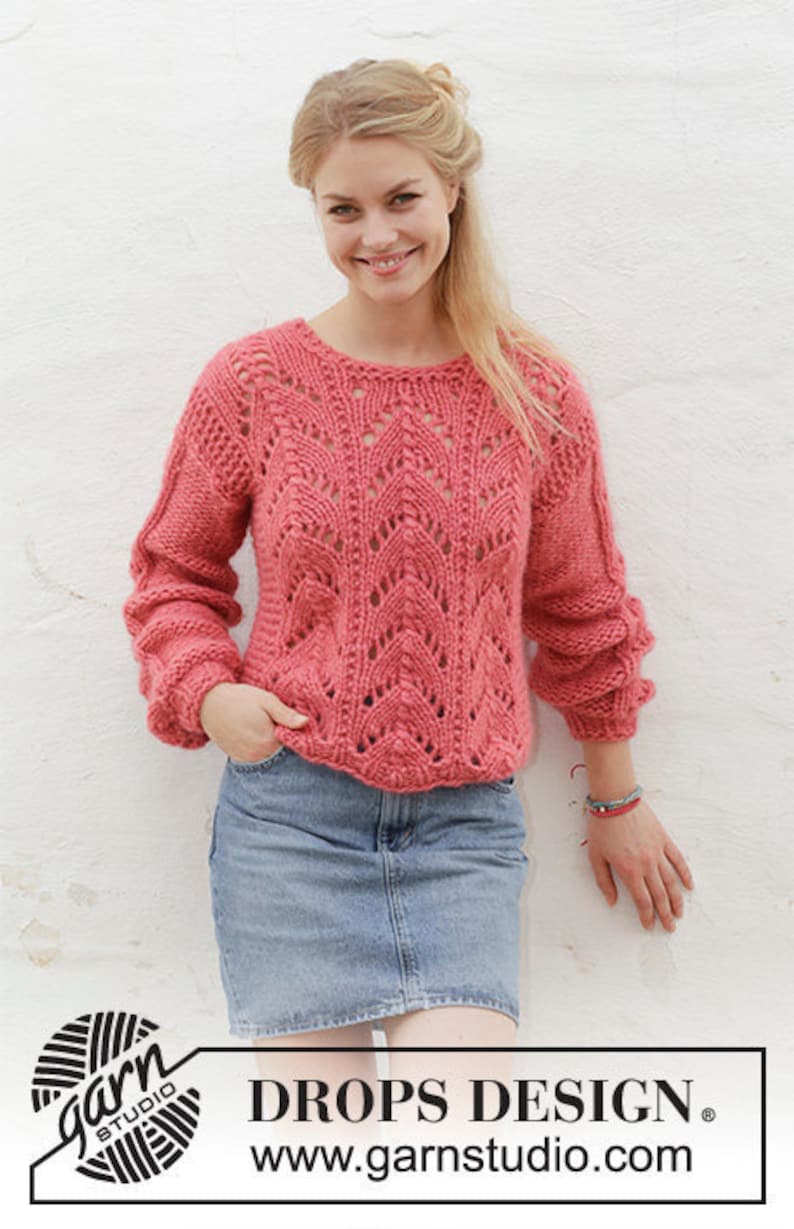 Hand Knitted Women's Jumper in Alpaca and Wool, Spring Jumper, Hand ...