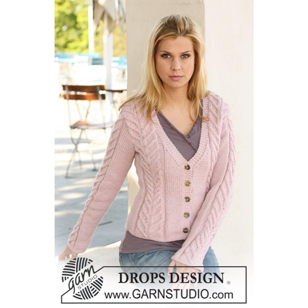 Hand-knitted Alpaca Wool Cardigan: Cable Knit V-neck Sweater - Etsy
