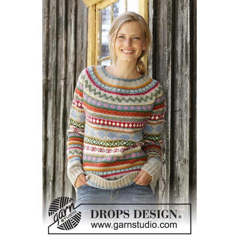 Hand-knitted Fair Isle Sweater and Hat Set: Nordic Knitwear - Etsy