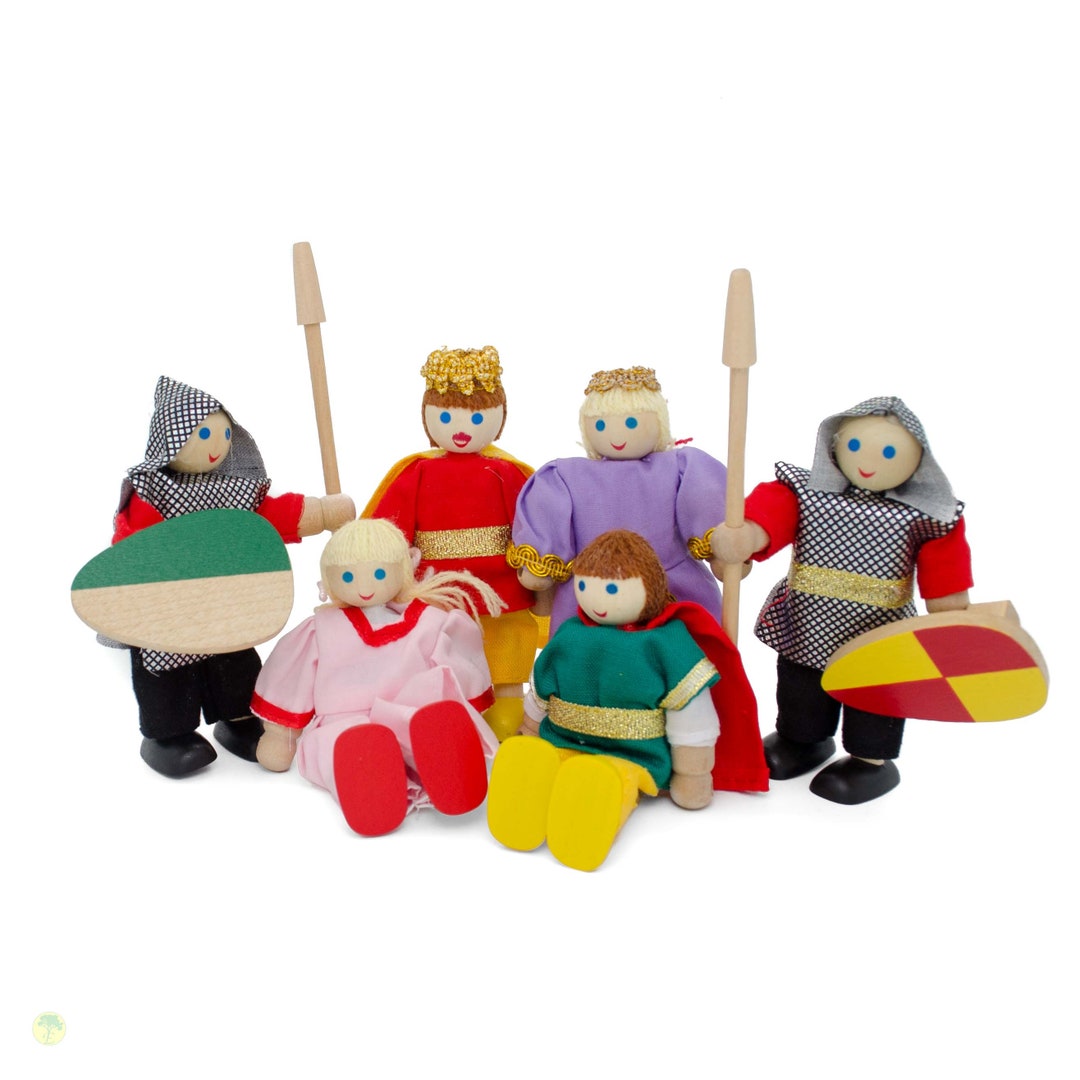 Bending Dolls Set Castle Accessories King Queen Prince Princess and ...